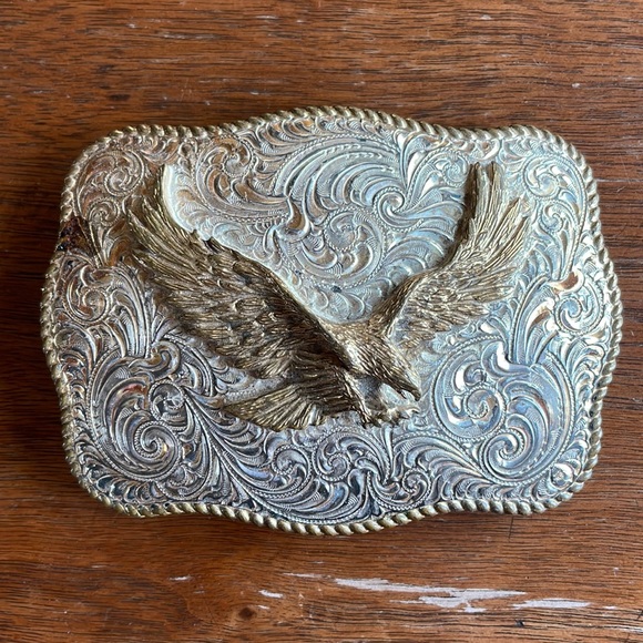 Vintage | Accessories | Vintage Crumrine Belt Buckle | Poshmark